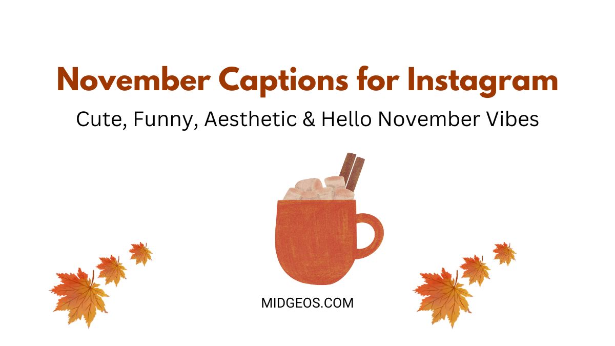 120 Hello November Captions For Instagram: Cute, Funny, Aesthetic